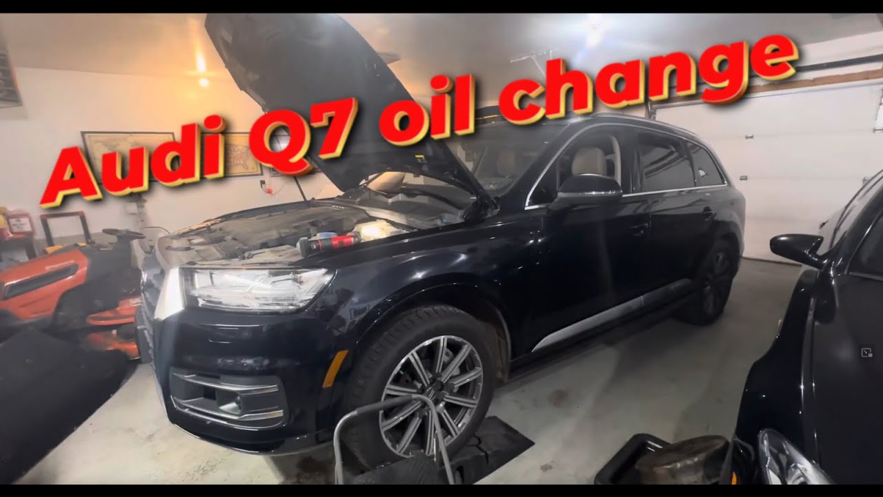 2015-2019 17 Audi Q7 3.0t supercharged 2nd generation oil change how to ...