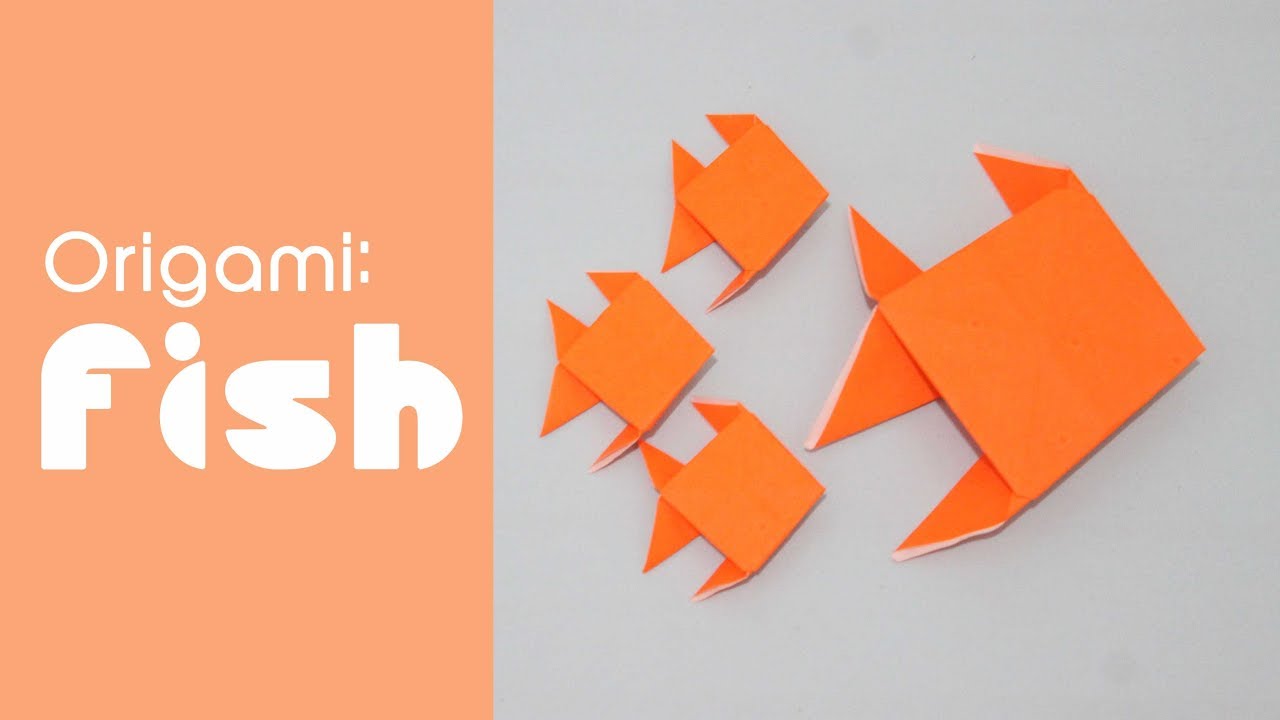 ORIGAMI : MOM AND KIDS FISH | How to make| Tutorial - YouTube