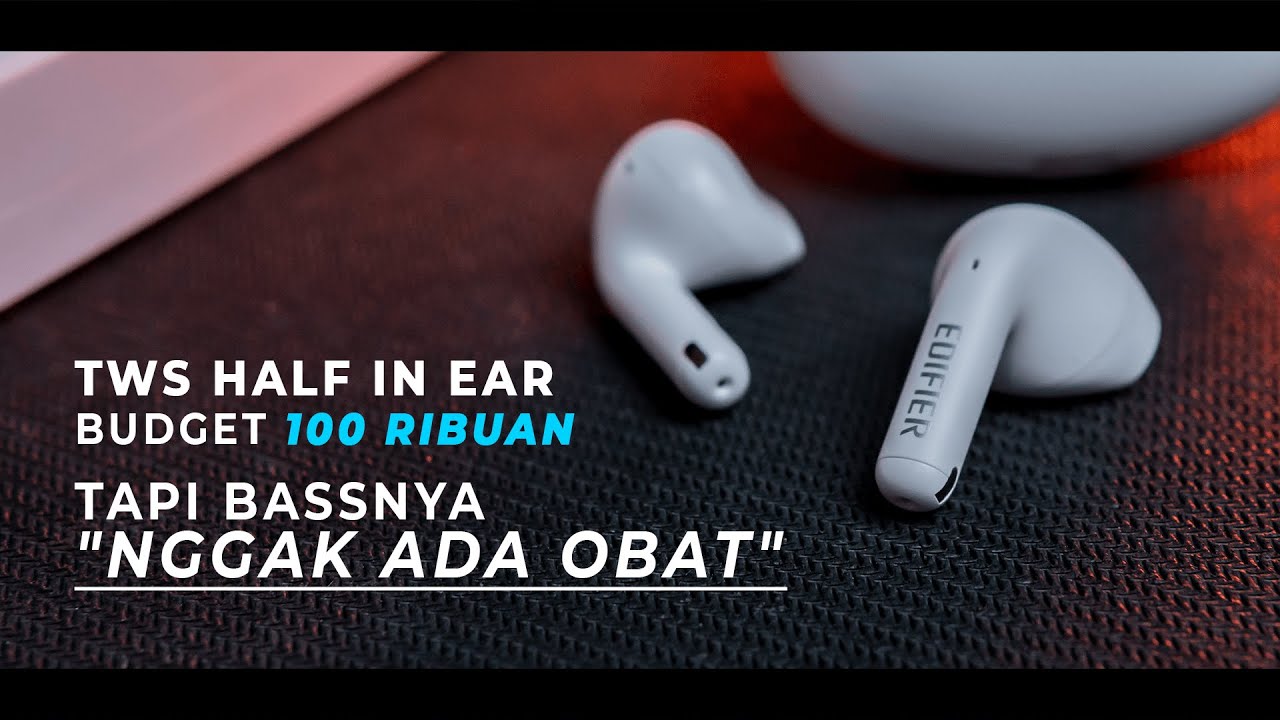 TWS Half In Ear budget 100 ribuan tapi bassnya "Nggak ada Obat" (eng ...