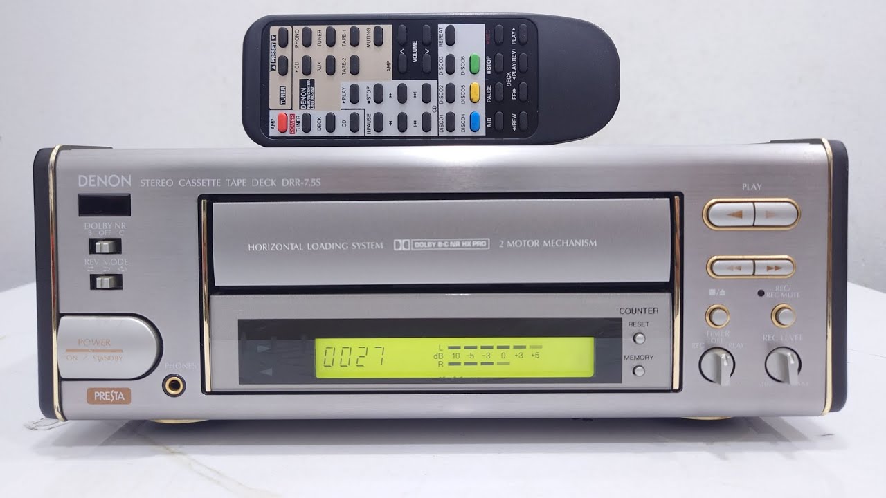 Tape Denon DRR-7.5S Japan, còn rất mới, băng chạy 2 chiều. Giá 1tr1 ...