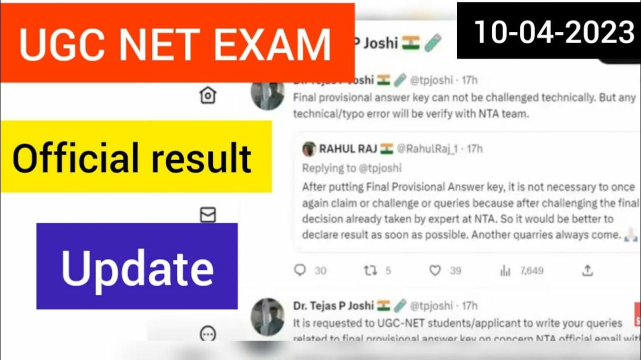 UGC NET Official Result Update //Ugc Net Exam 2022-23//By Manmohan sir ...