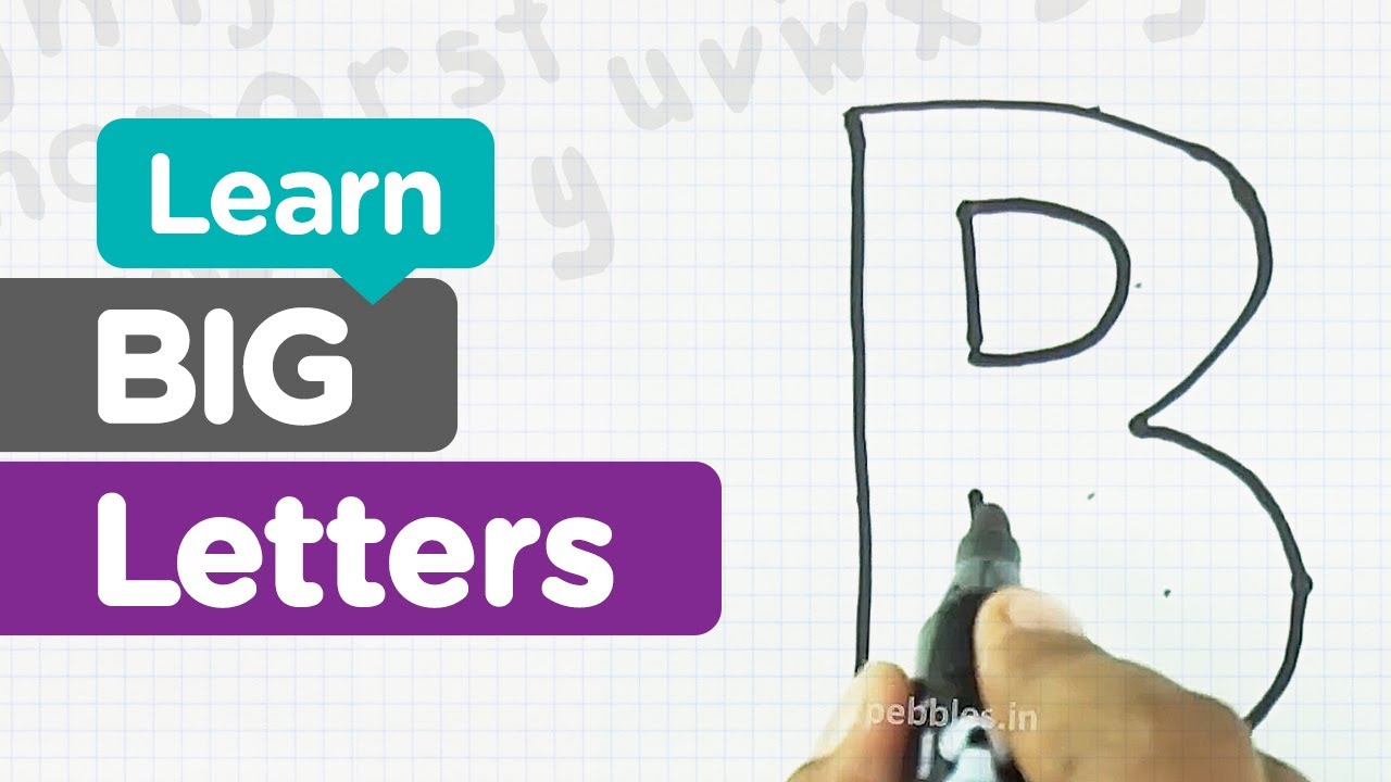 Writing Capital Letters | How to Draw Alphabets | Learning Video | A to ...