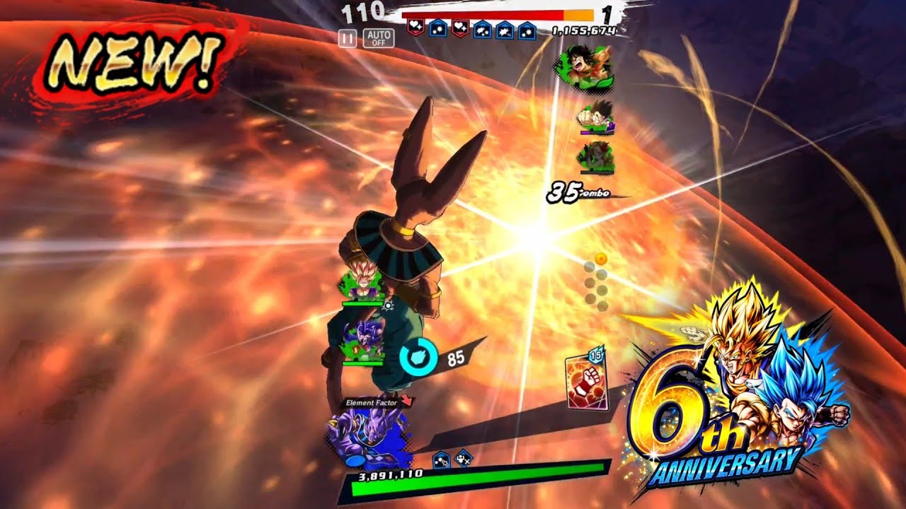 New Beerus and Evil Buu All Unseen Animations!!-Dragon Ball Legends ...