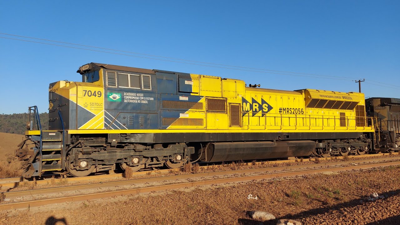 Mini Viagem a Bordo da locomotiva SD70 LC, passando em VMA pelo Viaduto de Jeceaba - MG - YouTube