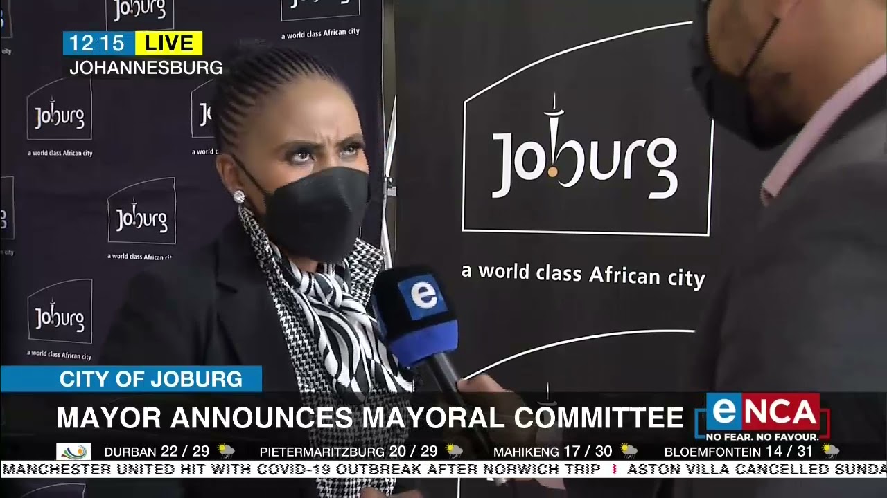 City of Johannesburg mayor announces mayoral committee - YouTube