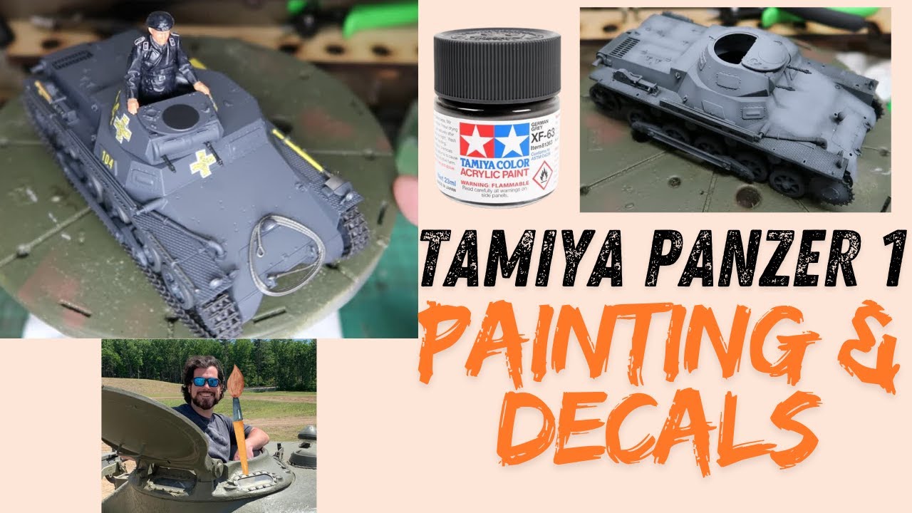 Basic WW2 German Grey Paintjob - Tamiya's Panzer 1 Painting & Decals # ...