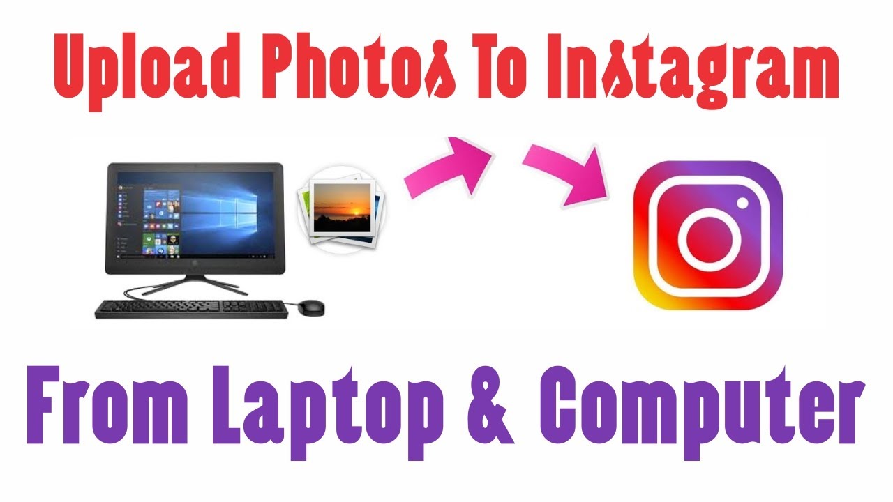 How to upload photos to instagram from pc - YouTube