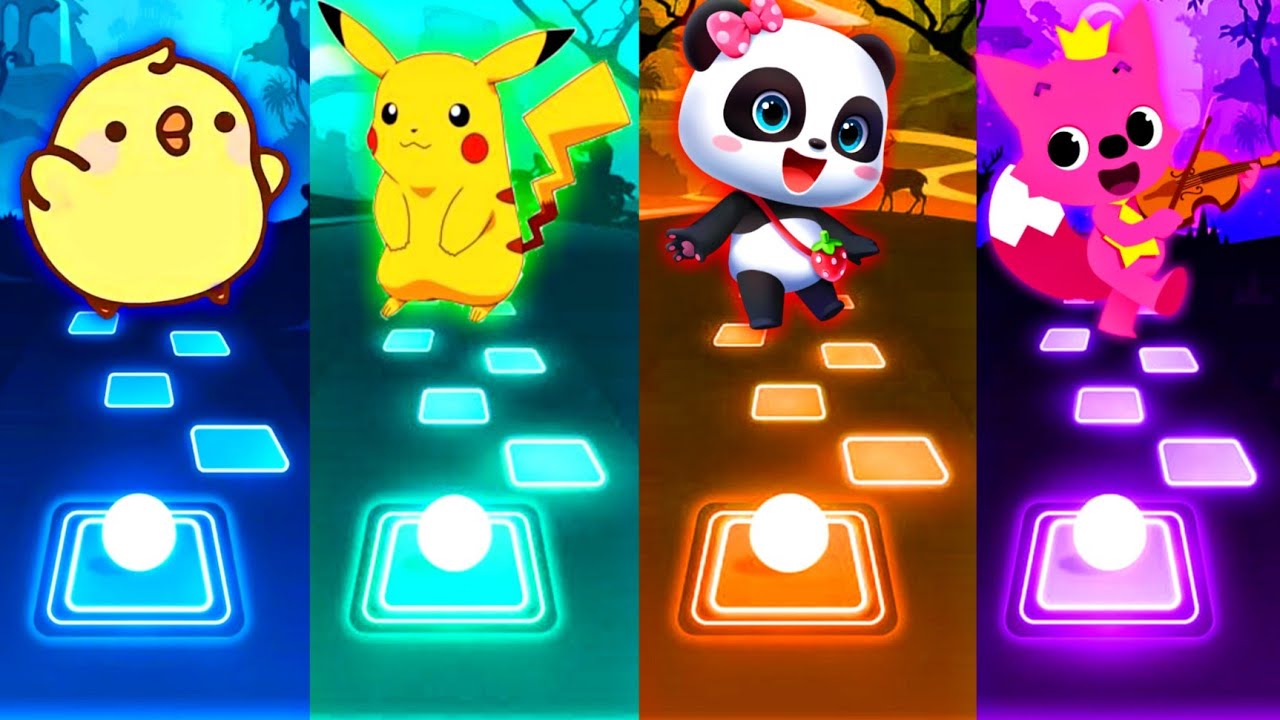 Chicken Dance VS Pikachu Song VS Babybus VS Pinkfong - TilesHop EDM ...