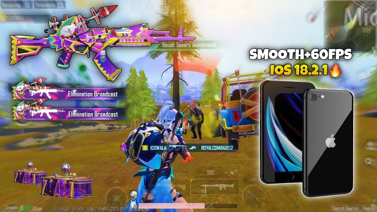 UPDATE 3.6😍 | IPHONE SE 2020 PUBG MOBILE LIVIK GAMEPLAY 2025 | IOS 18.2 ...