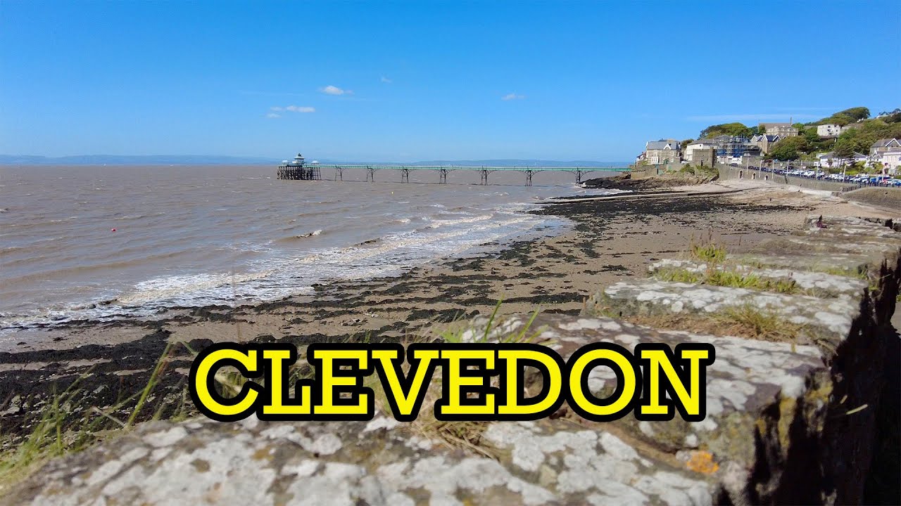 Clevedon Marine Lake to the Pier | Seafront Walk (stunning footage ...