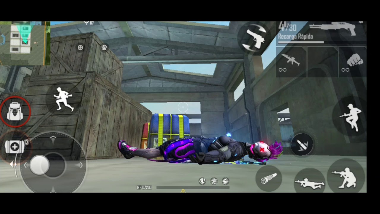 Jogando modo treinamento com novo rude ff - YouTube