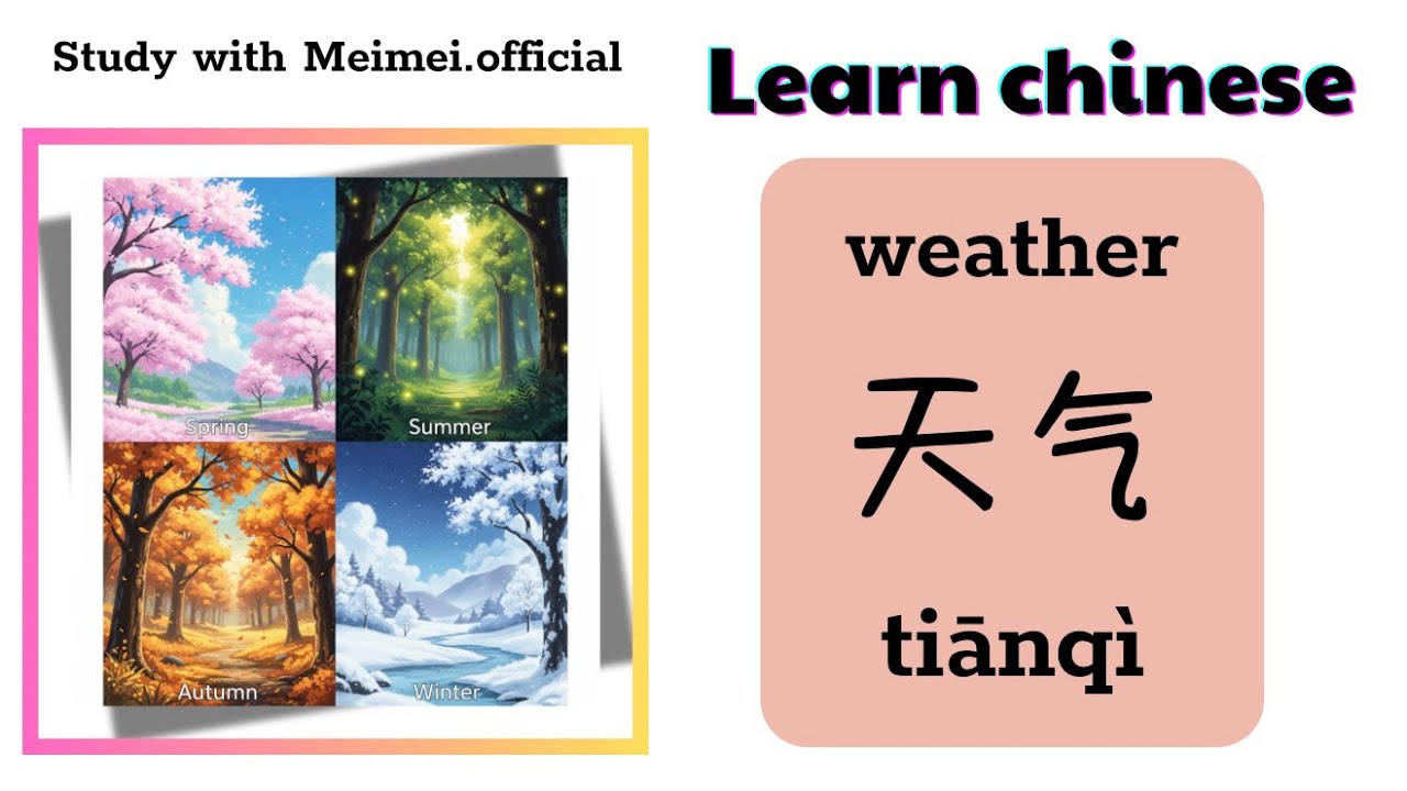 [Learn Chinese with Meimei] ( engsub/pinyin ), topic: WEATHER - YouTube