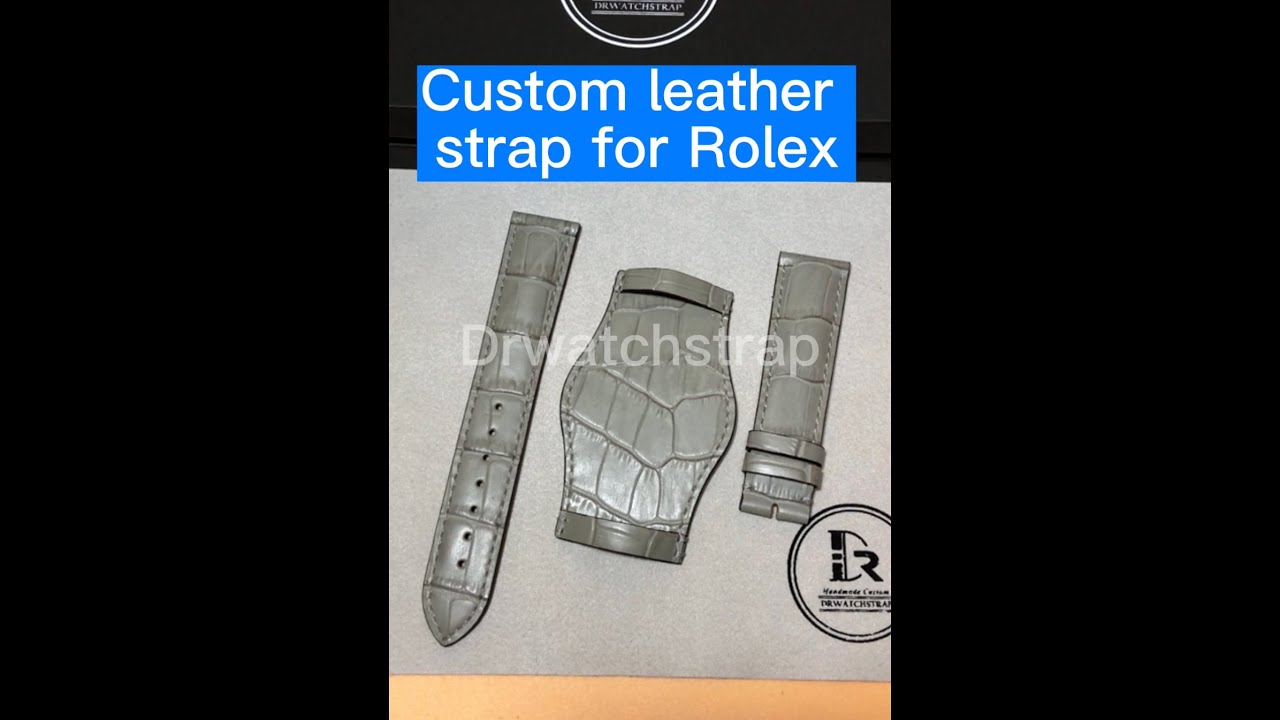 Custom leather bund watch strap for Rolex, Omega, Tudor and more ...