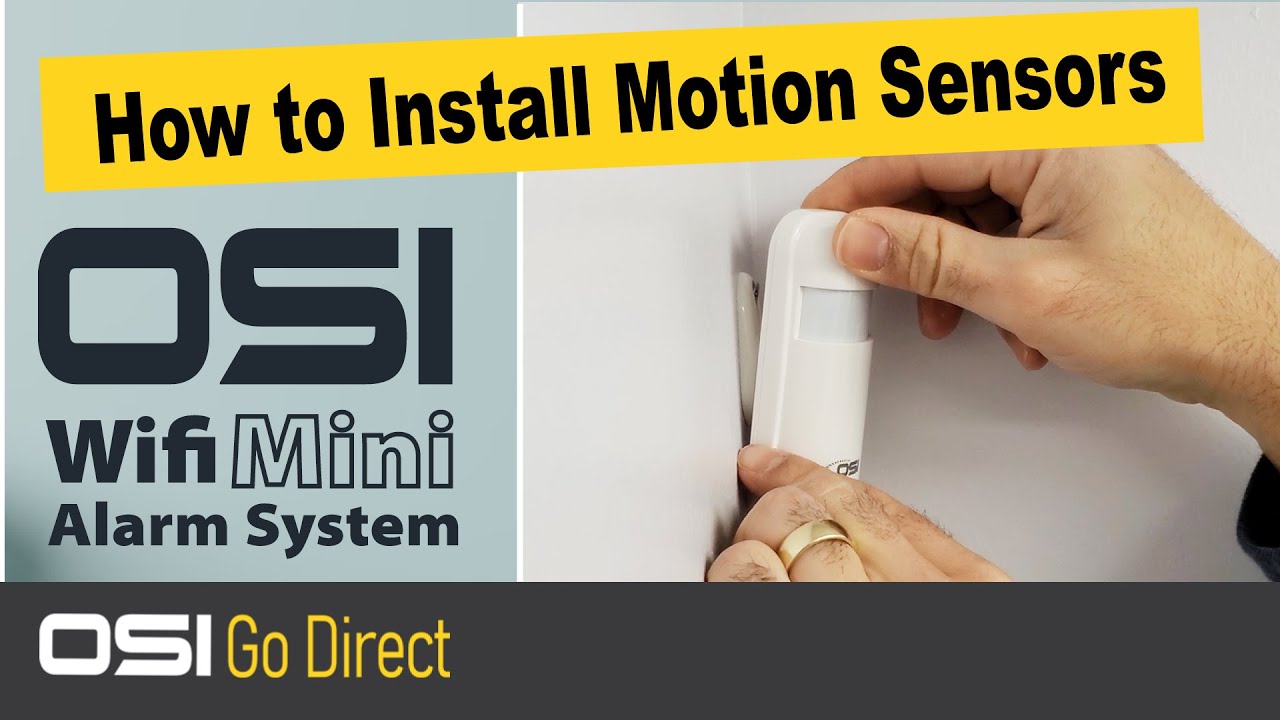 How to Install the OSI Alarm Motion Sensor // Motion Sensor Placement ...