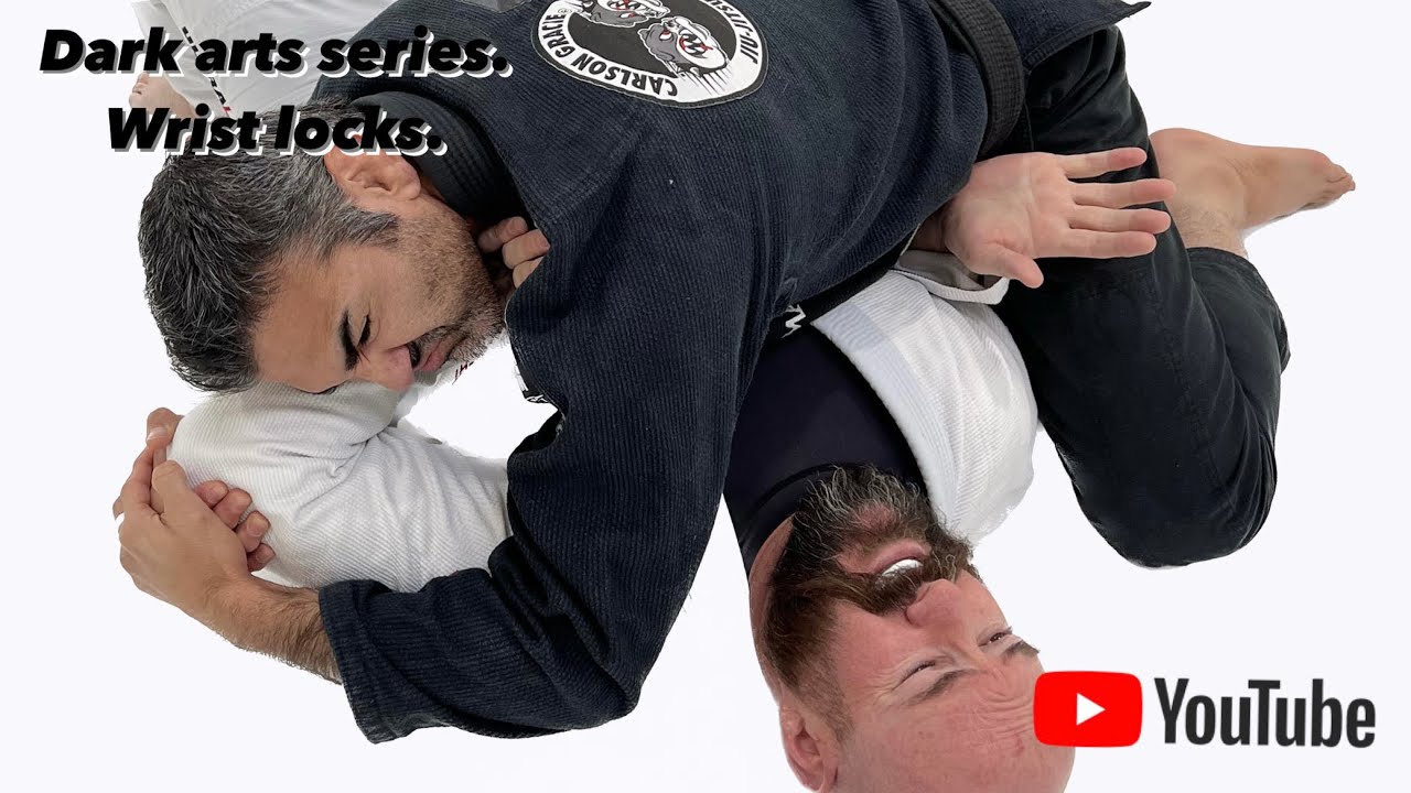 Prison rules Jiujitsu. Two setups to the most effective wrist-lock from side mount. - YouTube