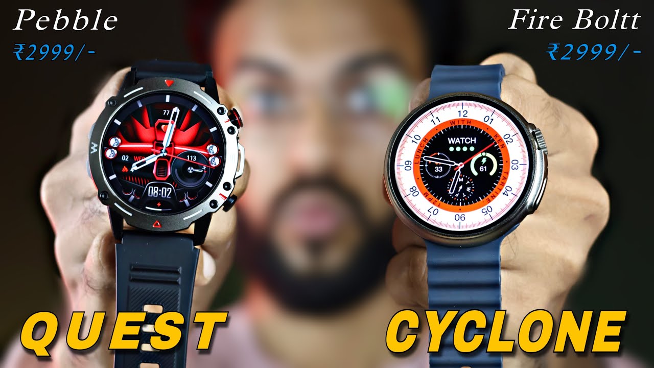 Pebble Cosmos Quest vs Fire Boltt Cyclone COMPARISON || Which One ...