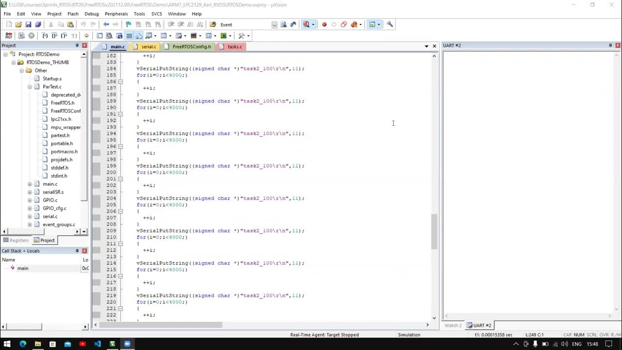 protect a shared resource using semaphores FreeRTOS - YouTube