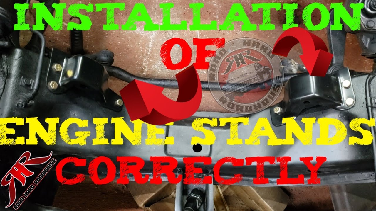 ENGINE STANDS INSTALLED CORRECTLY ON CLASSIC CHEVY - YouTube
