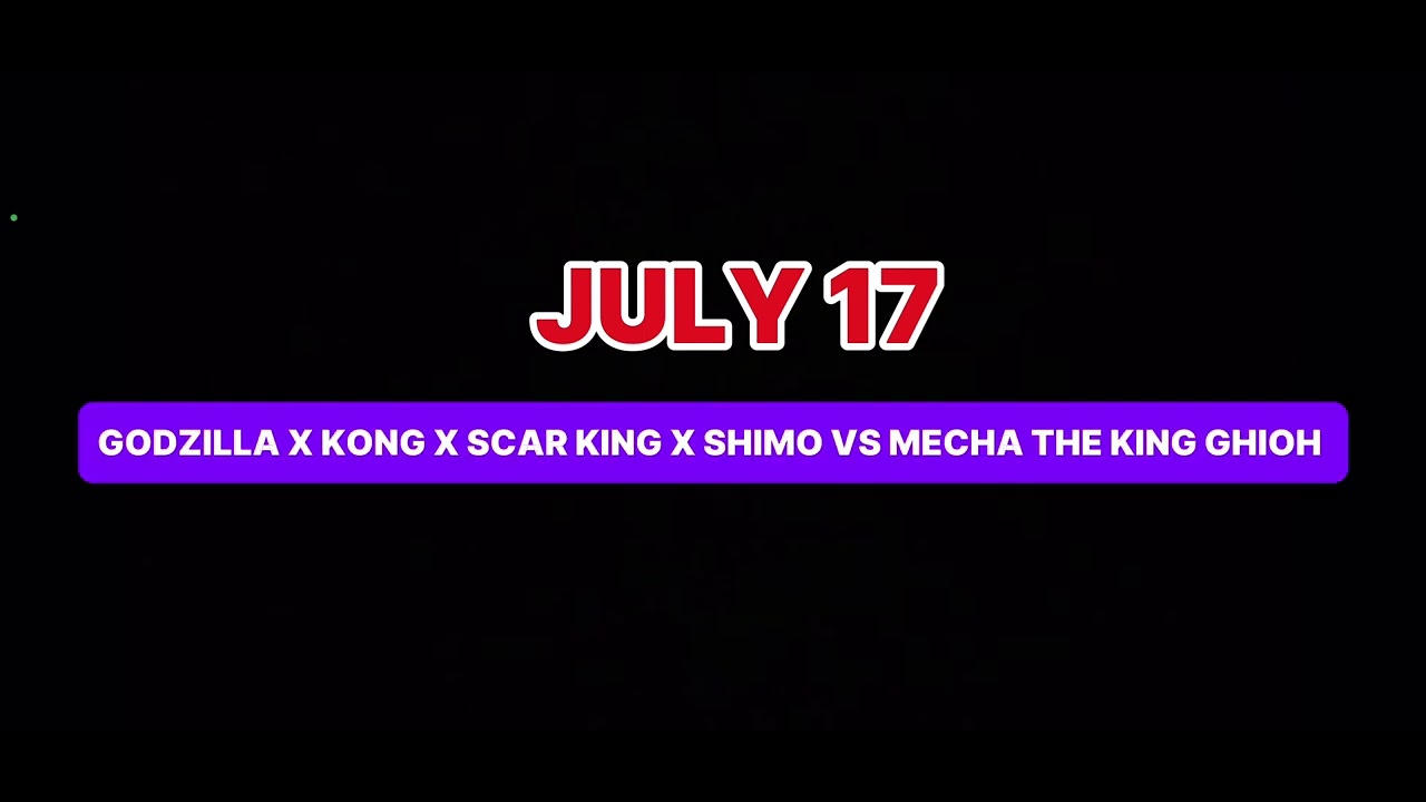 Trailer Godzilla x Kong x scar king x shimo vs mechagodzilla vs king ...
