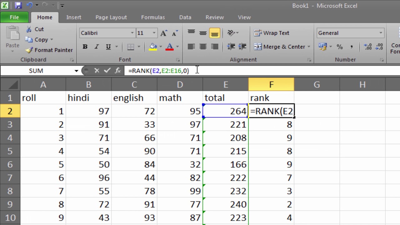 Excel Formula Rank Hindi YouTube excel-formula-rank-hindi-youtube