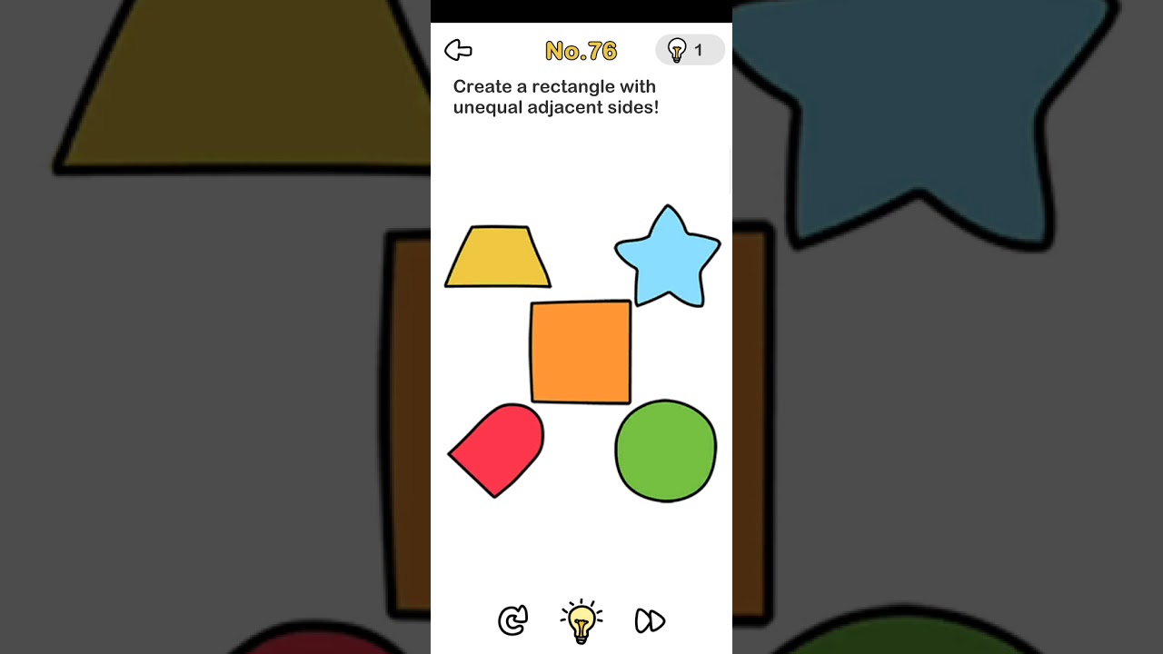 Brain out : No. 76 - Create a rectangle with unequal adjacent sides ...