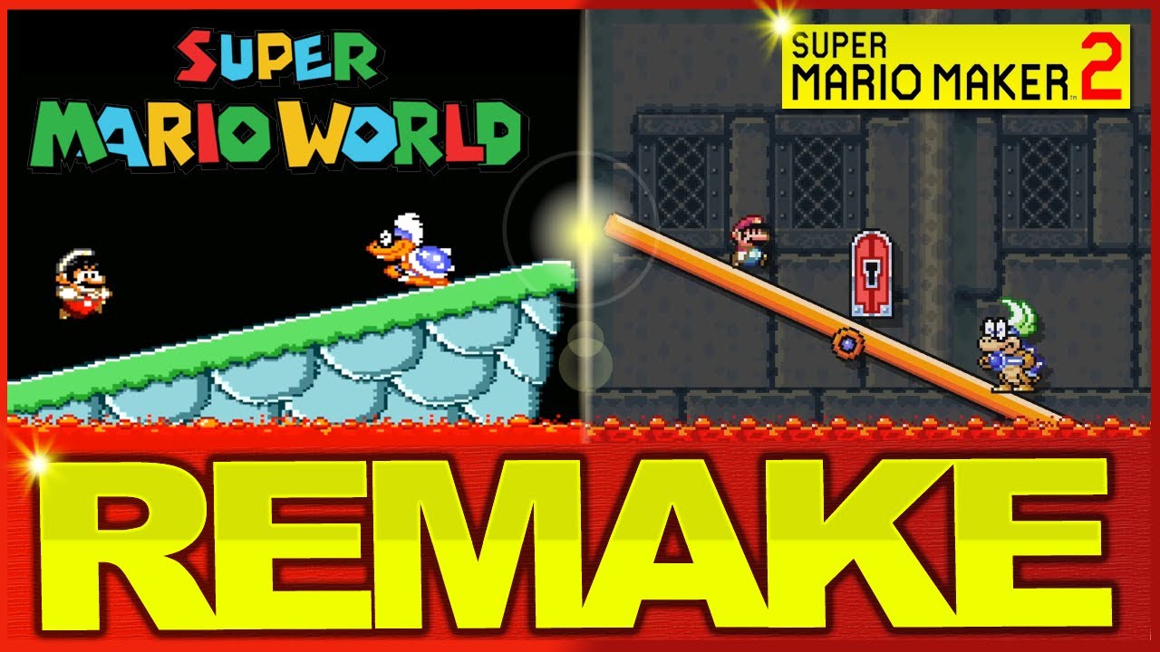 MARIO WORLD REMAKE!!! - MARIO MAKER 2 - YouTube