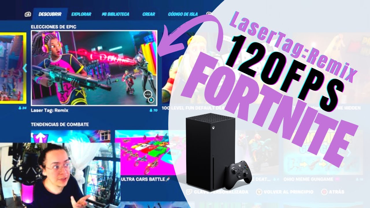 LASER TAG: Remix en Fortnite en Xbox Series X - 120 FPS - YouTube