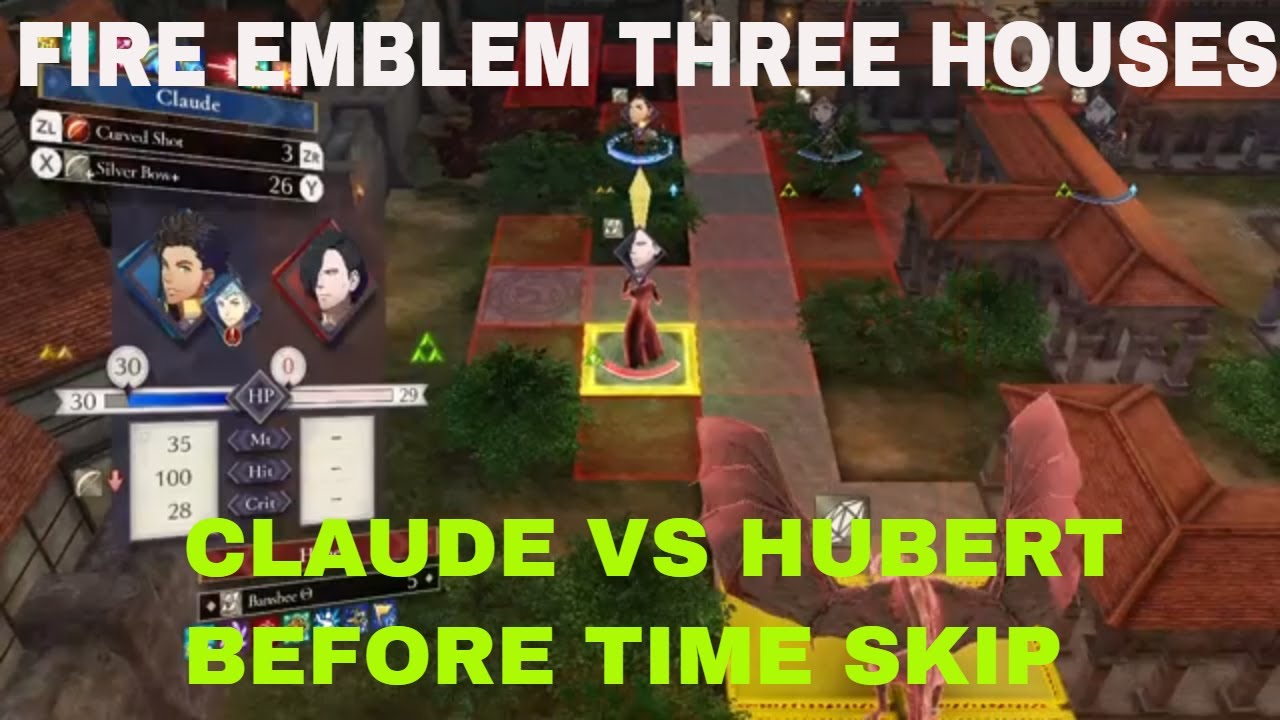Fire Emblem Three Houses: Claude vs Hubert before time skip - YouTube