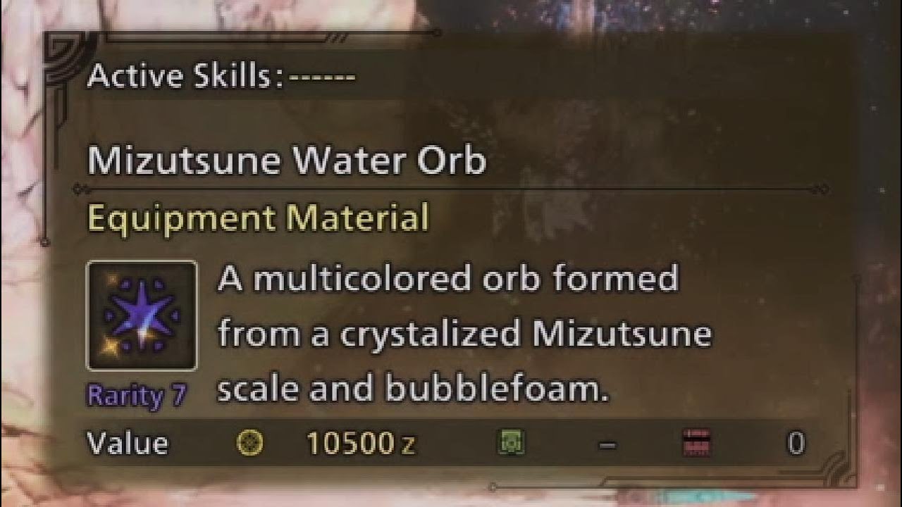 Monster Hunter Wilds Mizutsune Water Orb Drop Location Target Reward ...