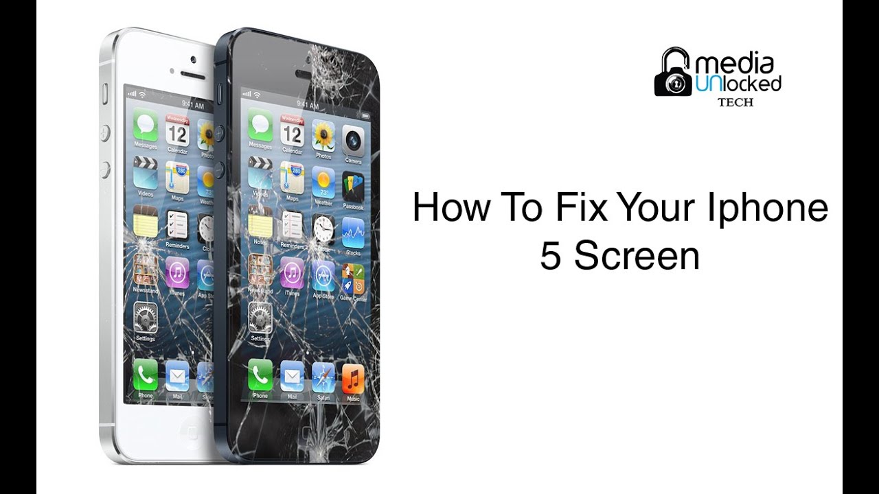 Iphone 5 screen replacement made very easy step by step - YouTube