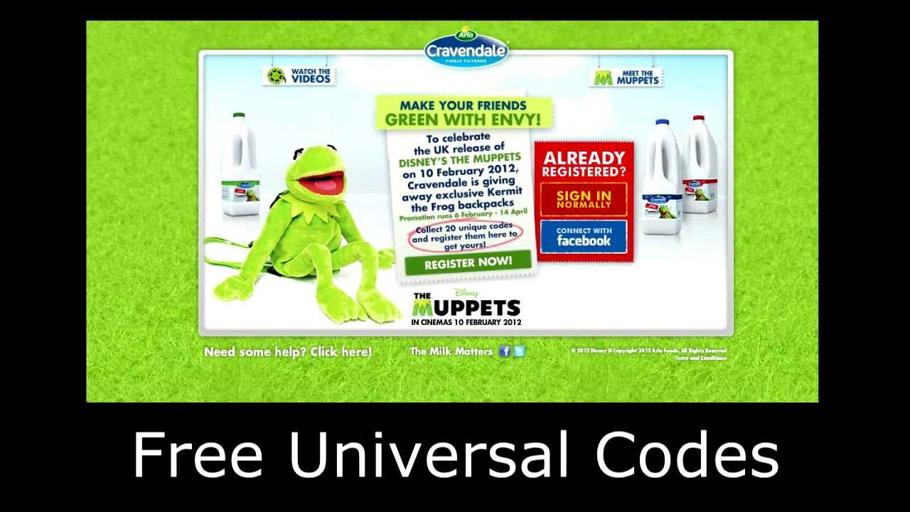 8 FREE x Cravendale Kermit the Frog Backpack Muppets Codes - YouTube