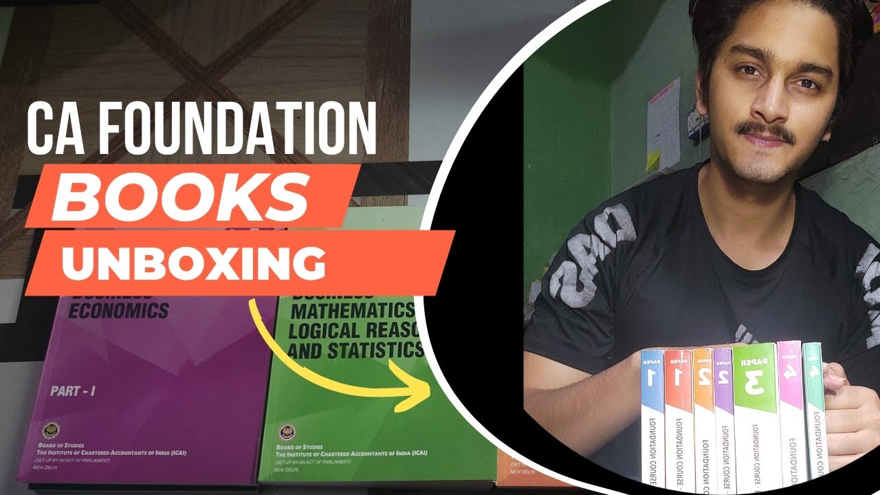 CA Foundation books unboxing|finally ICAI ne books send kar di🔥|#icai # ...