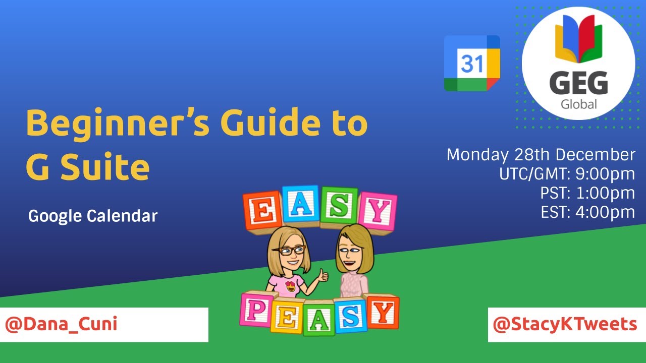 Beginner's Guide to G Suite: Calendar - YouTube