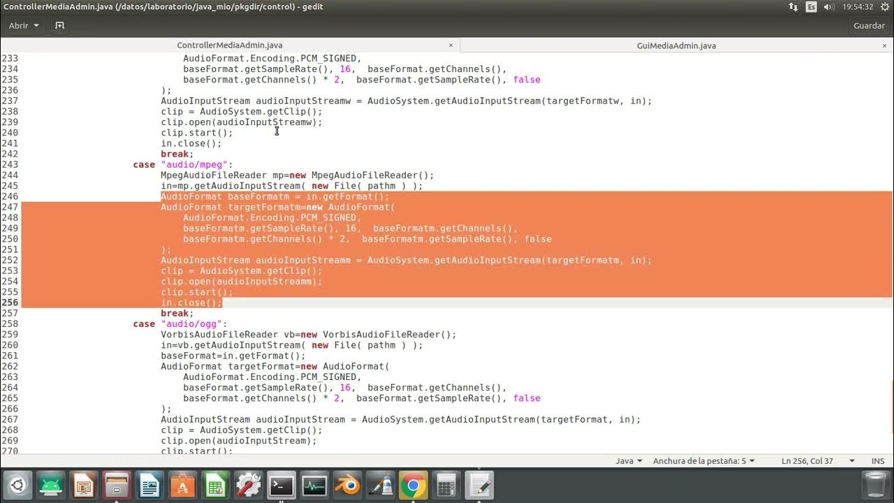Java reproducir audio mp3, wav, ogg y midi - YouTube