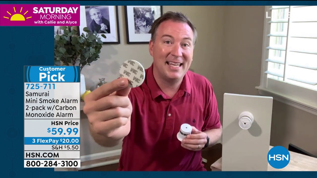 Samurai Mini Smoke Alarm 2pack with Carbon Monoxide Alarm - YouTube