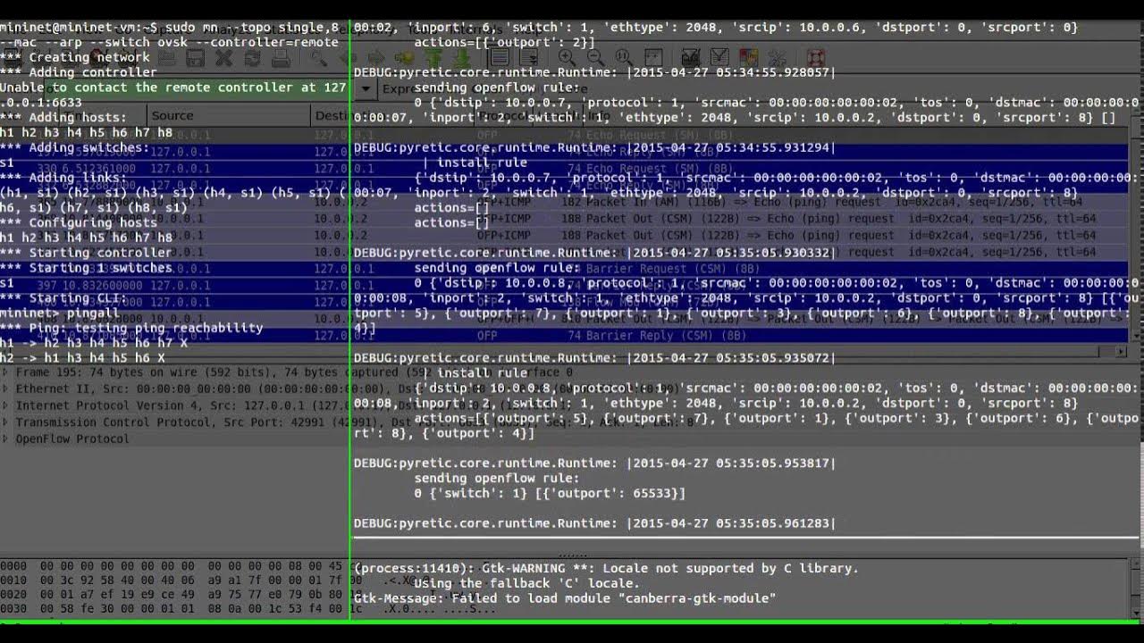 Implementing Layer-2 firewall in Pyretic - YouTube