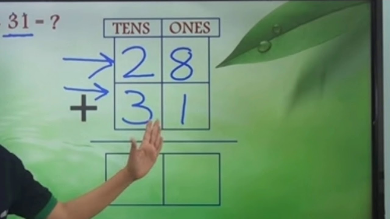Class UKG Maths Two digit Addition without carry - YouTube