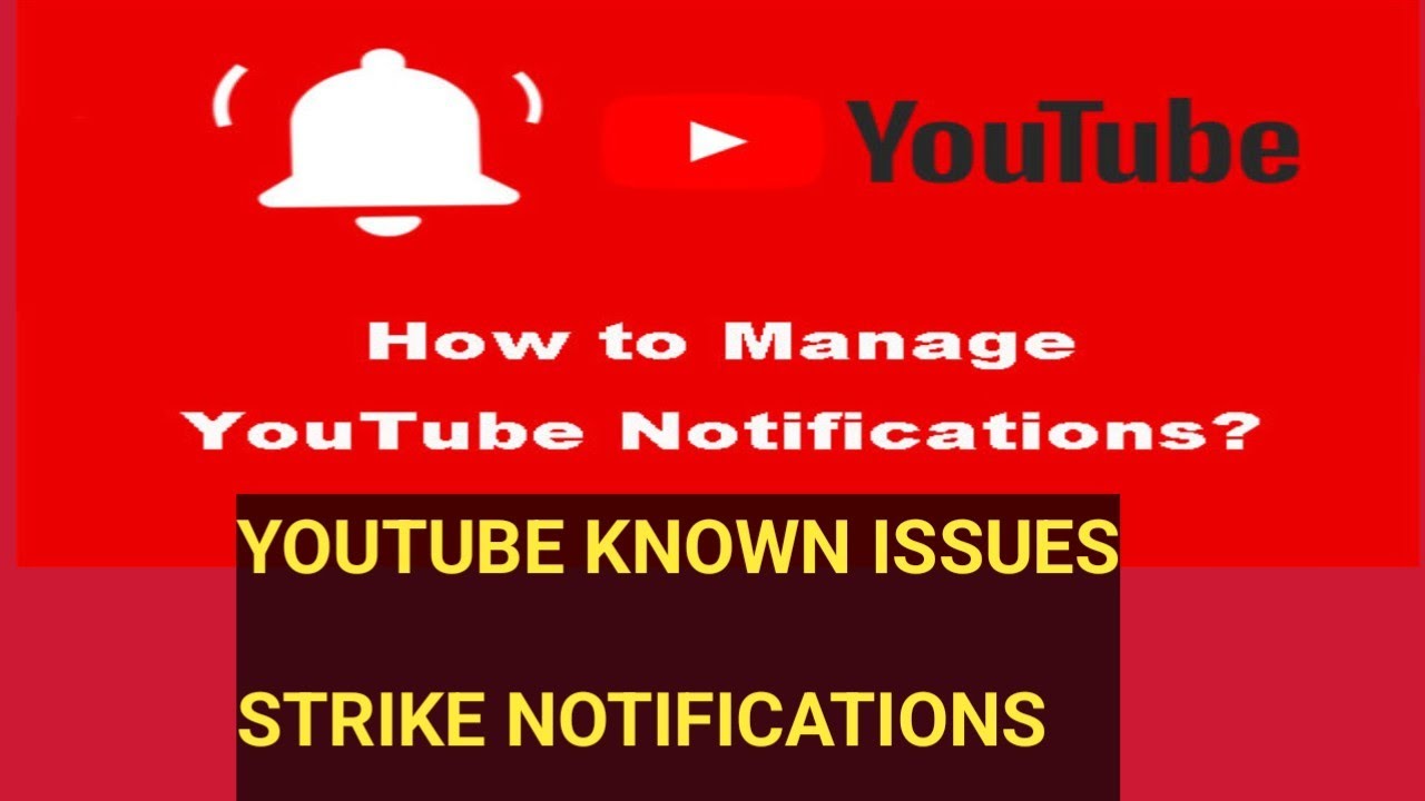 YouTube STRIKE NOTIFICATIONS - YouTube