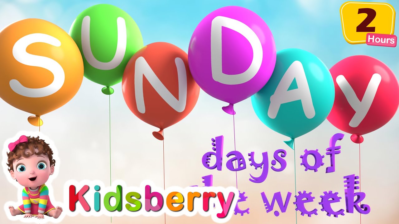 Days of The Week + More Nursery Rhymes & Baby Songs - Kidsberry - YouTube