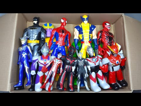Unboxing Superhero Toys, Ultraman Toys, Avengers Toys, Ultraseven, Batman, Spiderman, Hulk, Ironman