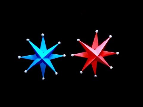 Paper Made Princess Star ☆ Best Origami | How to make Star Lantern ...