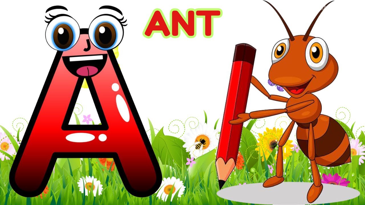 A IS FOR ANT | A FOR APPLE | A FOR ANT | ABCD FOR KIDS | ABC FOR PRE ...