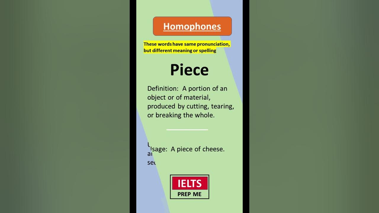 Homophones Piece Peace YouTube homophones-piece-peace-youtube