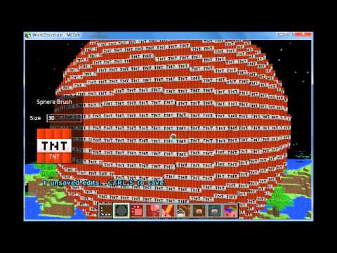 Minecraft Tips: Sphere tool in MCEdit - YouTube