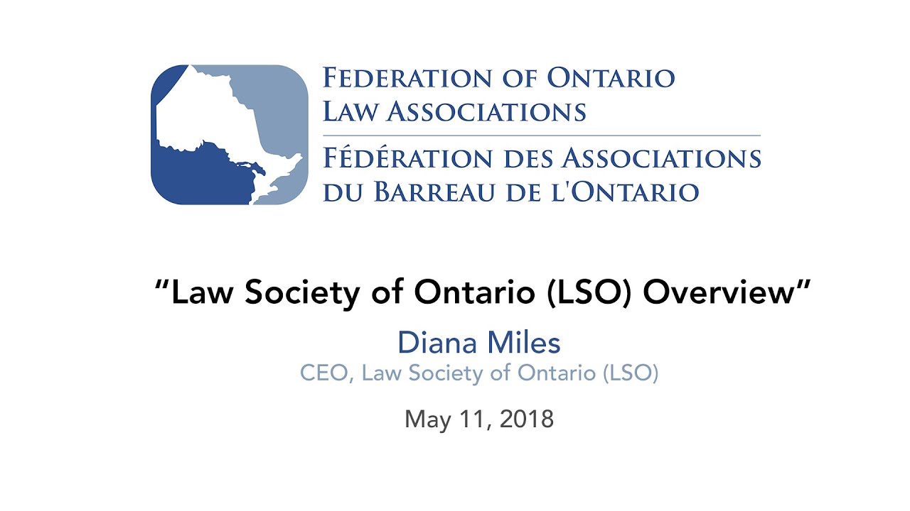 Diana Miles, CEO, Law Society of Ontario (LSO) - YouTube