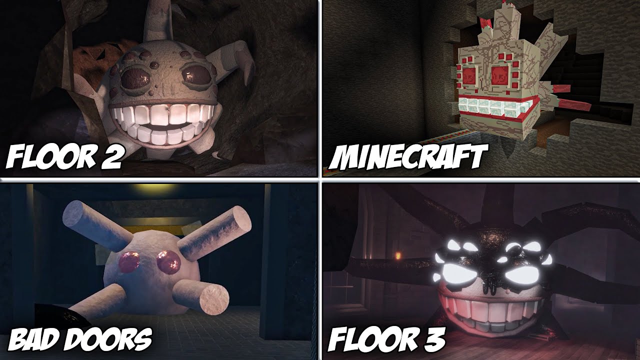 [All Versions] Grumble - Doors Mines Floor 2 VS Minecraft VS Doors But ...