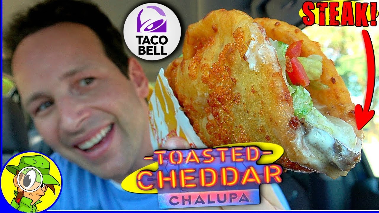 Taco Bell® | TOASTED CHEDDAR CHALUPA 🧀 | Steak Review 🥩 | Peep THIS Out ...