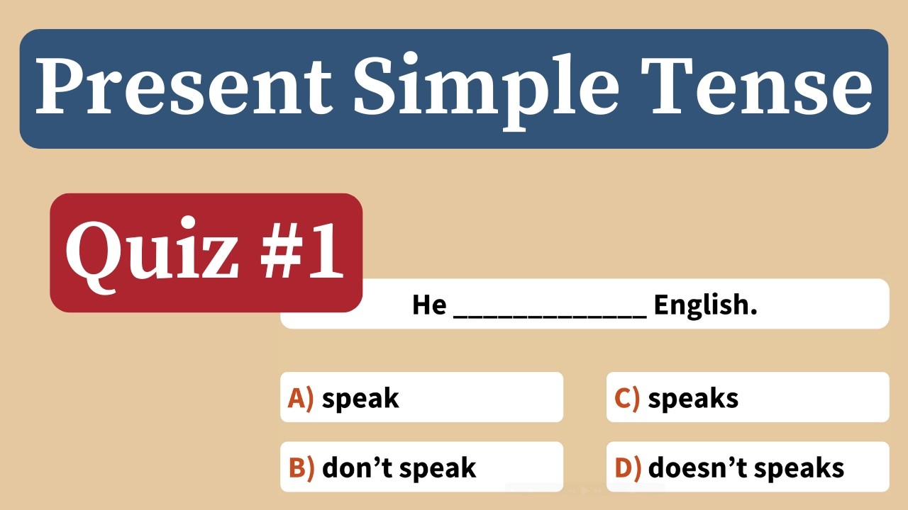 Present Simple Tense Quiz 1 (15 Questions) - YouTube