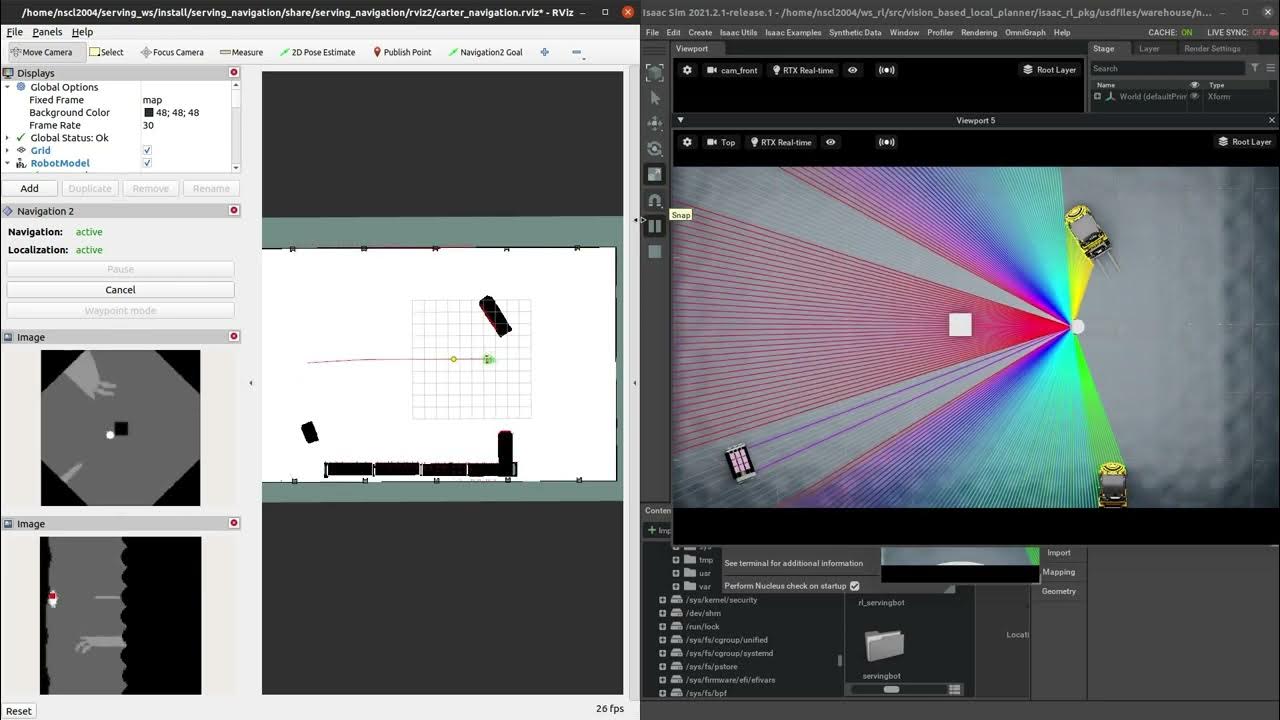controller switching using scaled lookahead distance + segmented BEV based obstacle detection ...