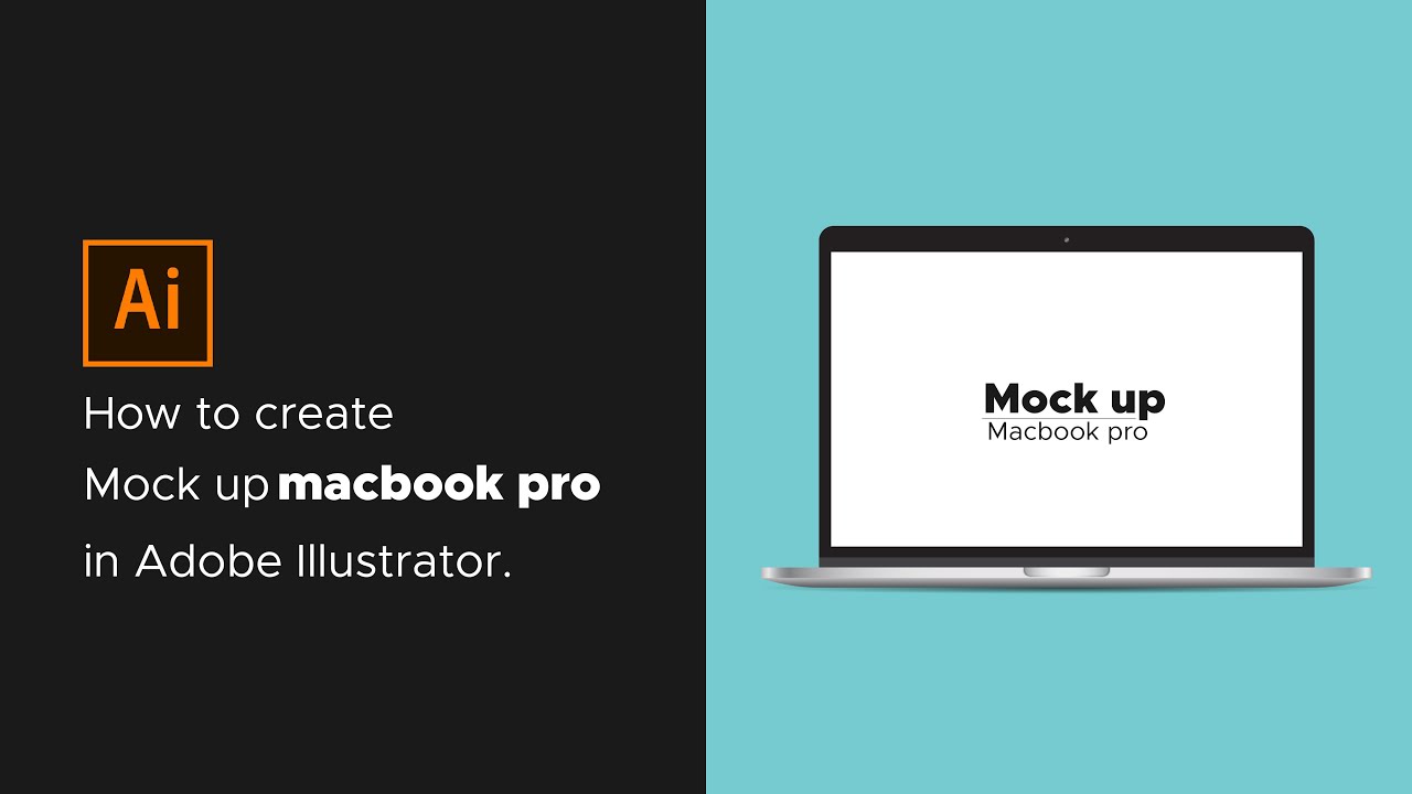 Adobe Illustrator CC 2015 tutorial How to make mockup macbook pro - YouTube